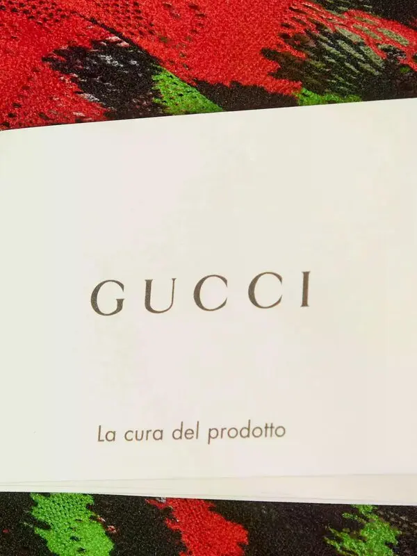 Gucci Blossom Leopard-print Tights
