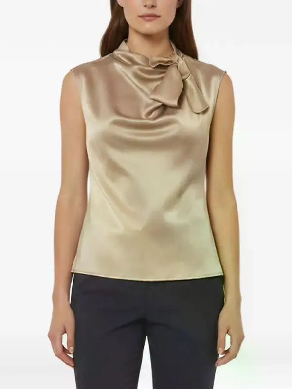 Giorgio Armani Draped Sleeveless Top