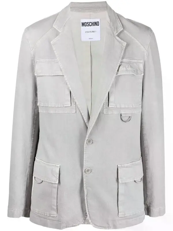 Moschino Military-style Cotton Safari Jacket