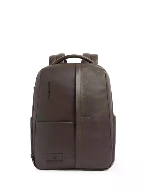 PIQUADRO Grained Leather Backpack