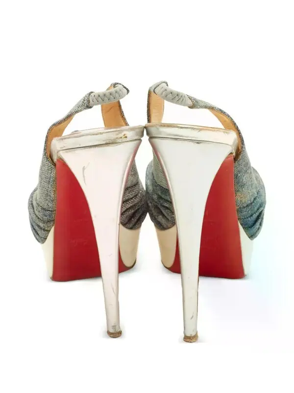 CHRISTIAN LOUBOUTIN Jenny Platform Pumps - Blue