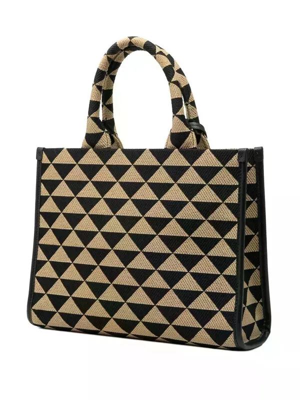 Prada 2013-2026 Small Canvas Symbole Triangolo Satchel