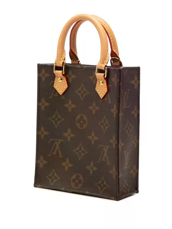 LOUIS VUITTON 2021 Monogram Petit Sac Plat Satchel