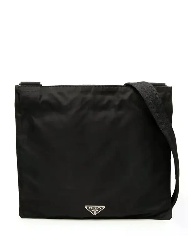 Prada 2000-2013 Tessuto Zip Top Crossbody Bag