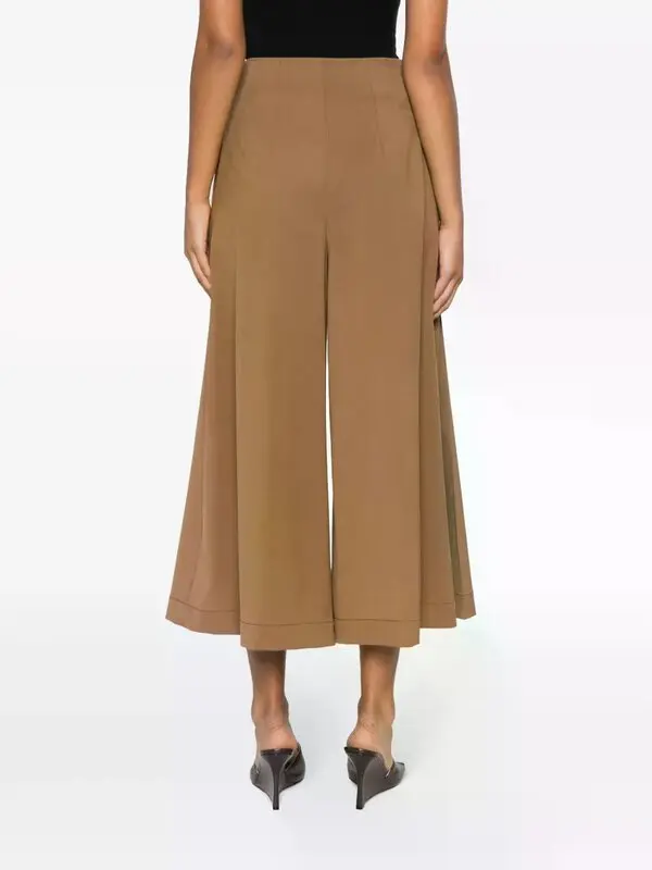 Alberta Ferretti Knitted Cropped Trousers
