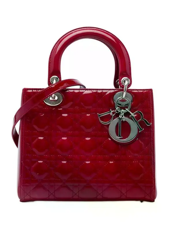 Dior 2012 Medium Patent Cannage Lady Satchel