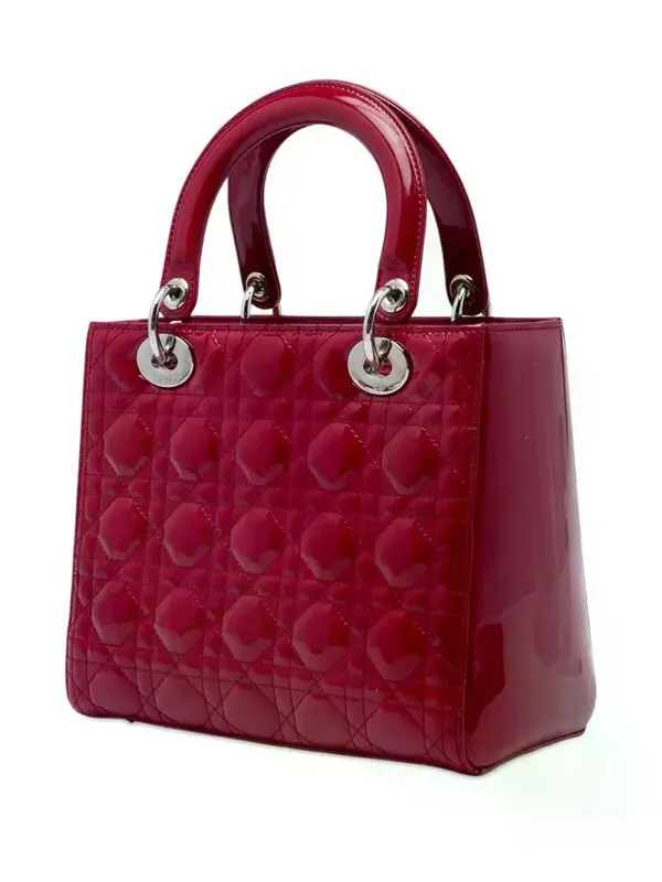 Dior 2012 Medium Patent Cannage Lady Satchel