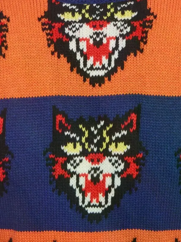 Gucci Angry Cat Intarsia-knit Sweater