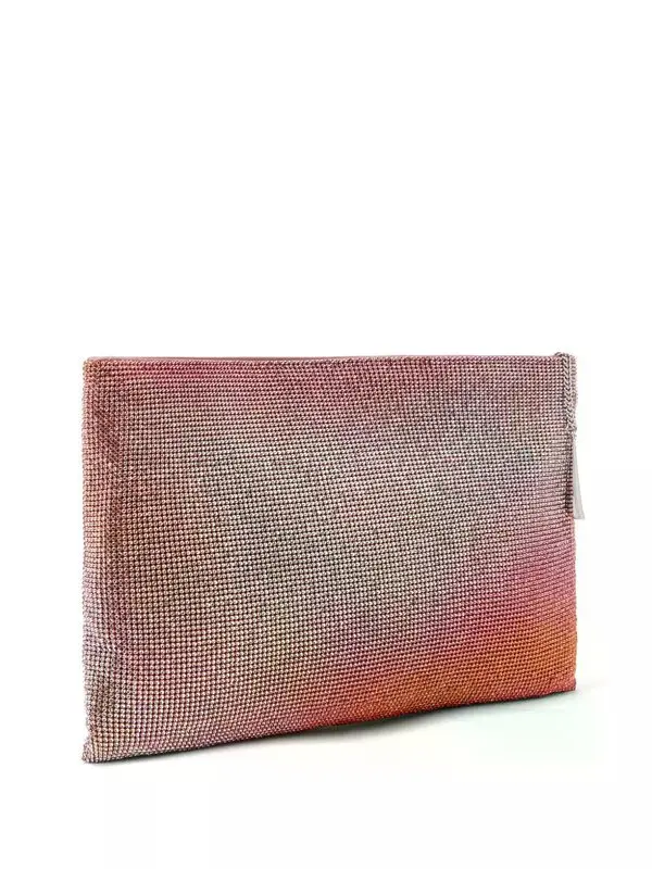 Benedetta Bruzziches Rhinestone-embellished Mesh Clutch Bag