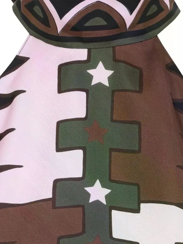 Emilio Pucci Printed Silk Halterneck Top