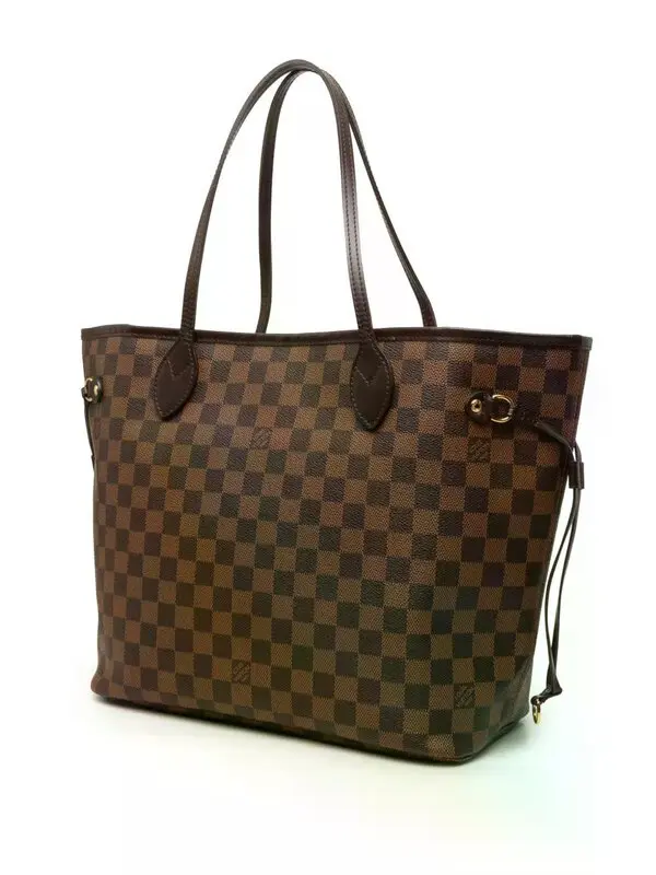 LOUIS VUITTON 2014 Damier Ebene Neverfull Mm Tote Bag