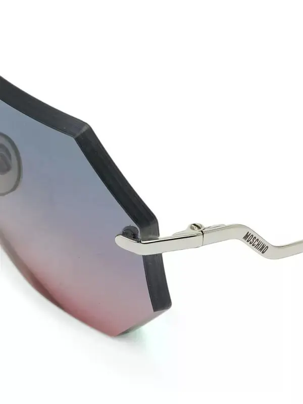 Moschino M311 S Rimless Geometric Sunglasses