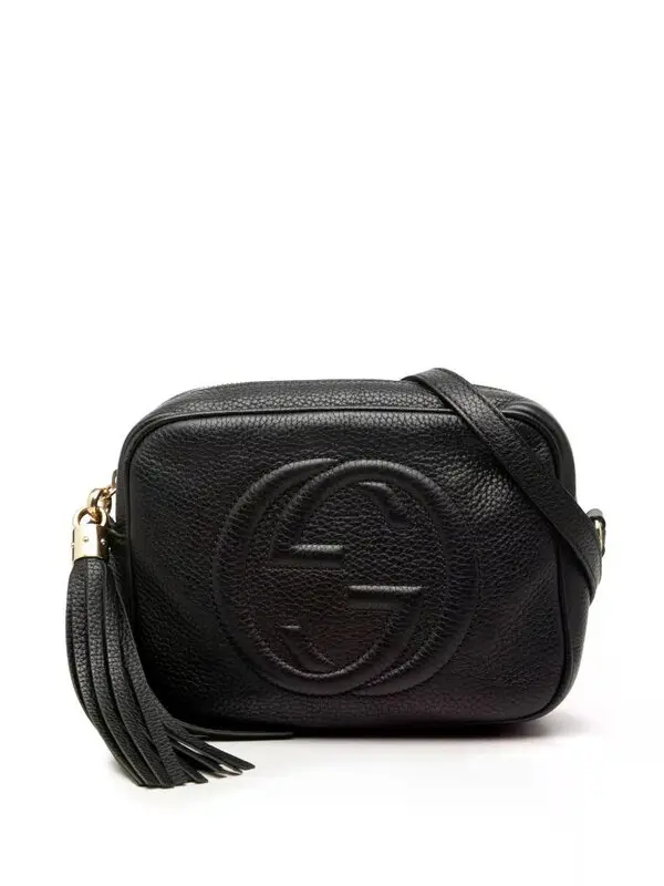 Gucci 2000-2015 Calfskin Soho Disco Crossbody Bag - Black