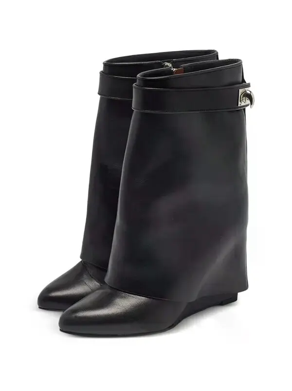 Givenchy Shark Lock Ankle Boots - Black