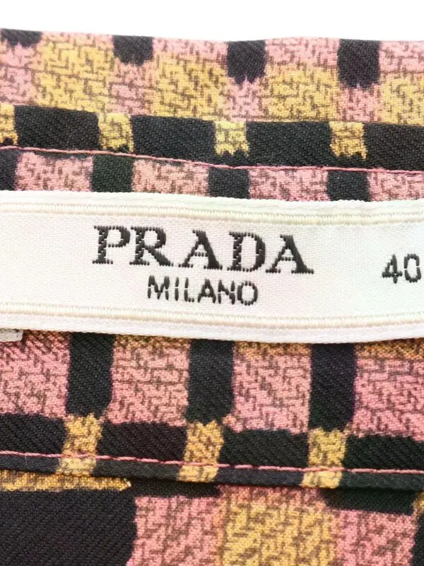 Prada 2010s Geometric-print Silk Shirt
