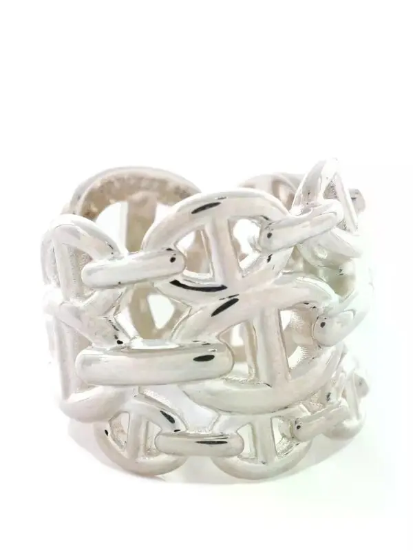 Hermès Chaine D'ancre Enchainee Sterling Gm Ring