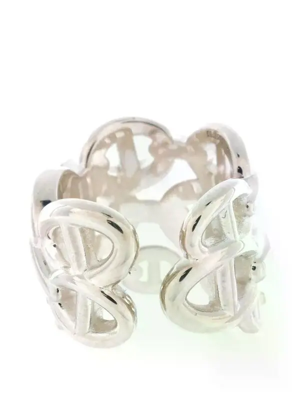 Hermès Chaine D'ancre Enchainee Sterling Gm Ring