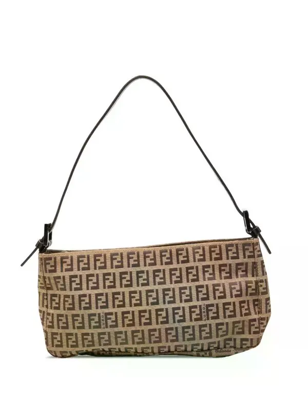 Fendi 2000-2010 Zucchino Canvas Pochette Shoulder Bag