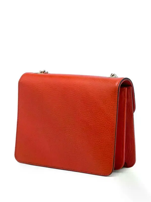 Gucci 2016-2026 Small Dollar Calfskin Interlocking G Crossbody Bag - Orange