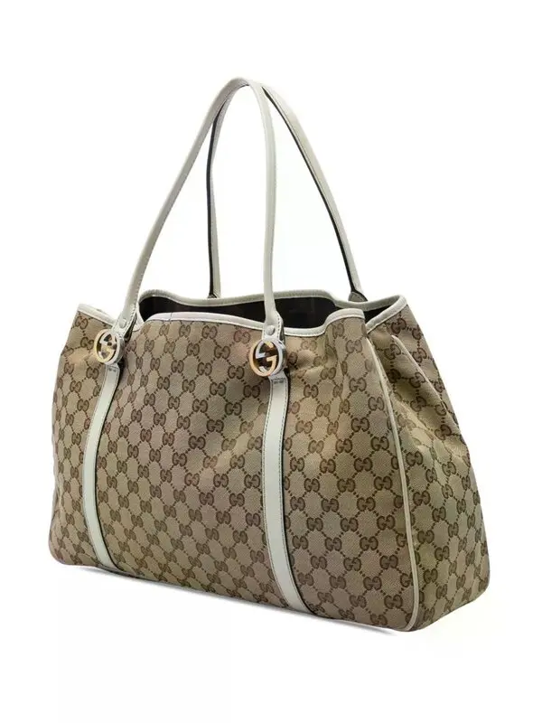Gucci 2016-2026 Large Gg Canvas Twins Tote Bag