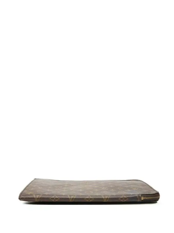 LOUIS VUITTON 1991 Monogram Poche Documents Portfolio 30 Clutch Bag