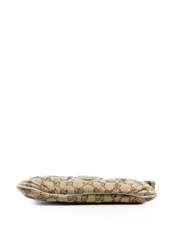 Gucci 2000-2015 Gg Canvas Abbey D Ring Wristlet Pouch