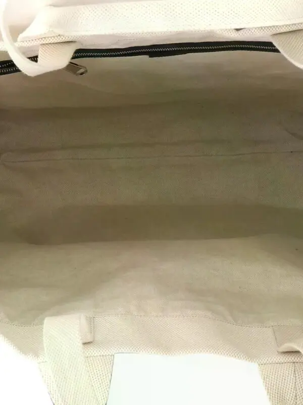 Gucci Logo Embossed Open Canvas Tote Bag