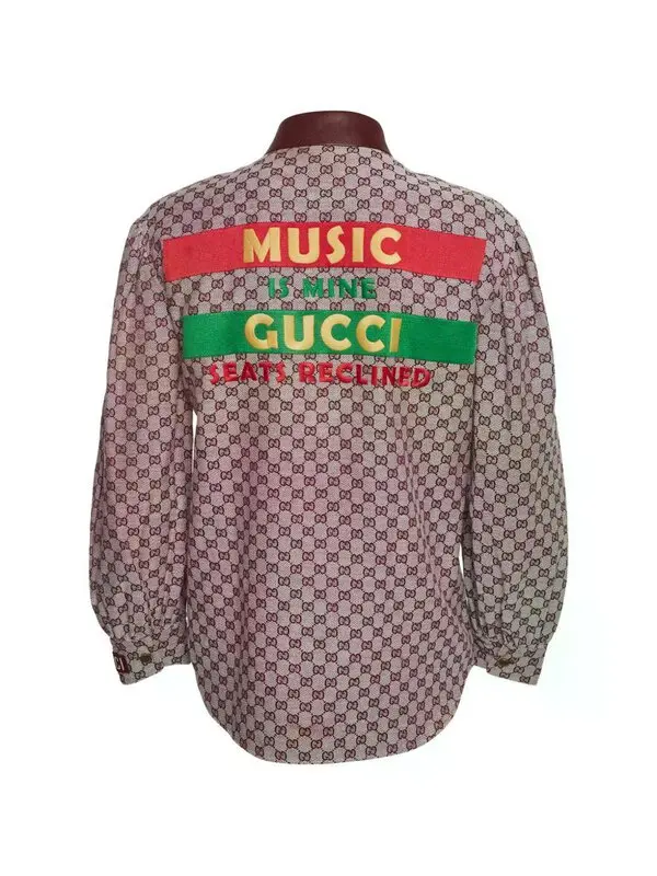 Gucci Gg Monogram Jacquard Shirt - Red