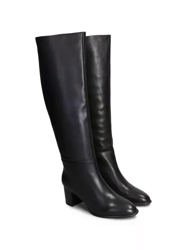 BIBI LOU Biarritz Booties Knee-high Leather Boots - Black