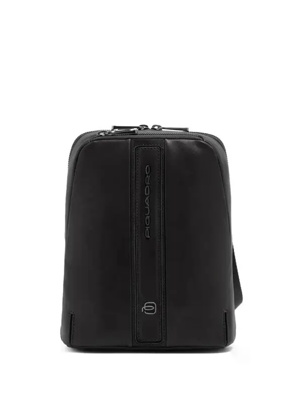 PIQUADRO Logo-plaque Leather Ipad® Mini Messenger Bag