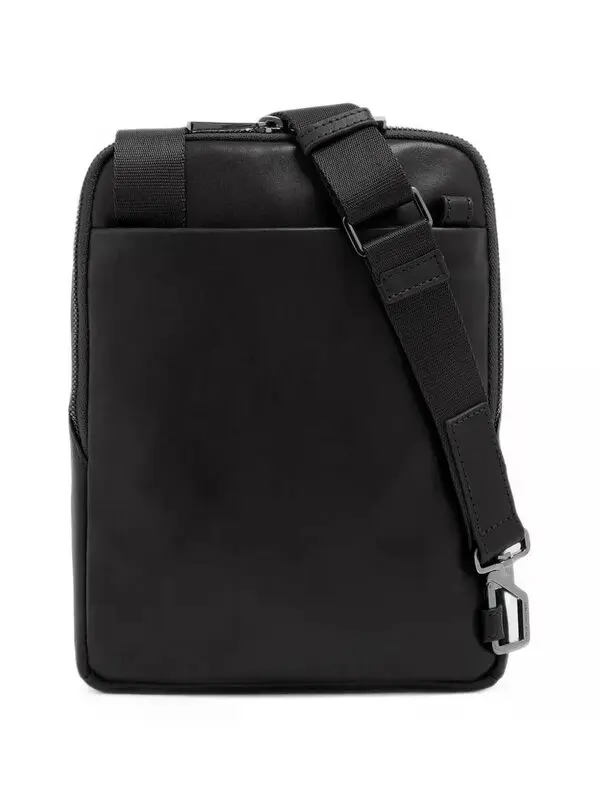 PIQUADRO Logo-plaque Leather Ipad® Mini Messenger Bag