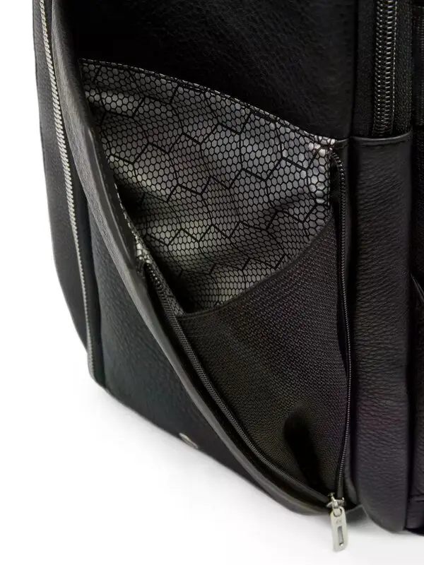 PIQUADRO Grained-leather Backpack