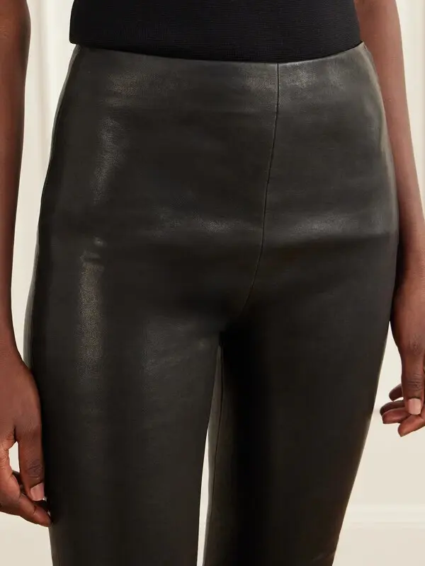 ANN DEMEULEMEESTER Florence Leather Skinny-leg Pants