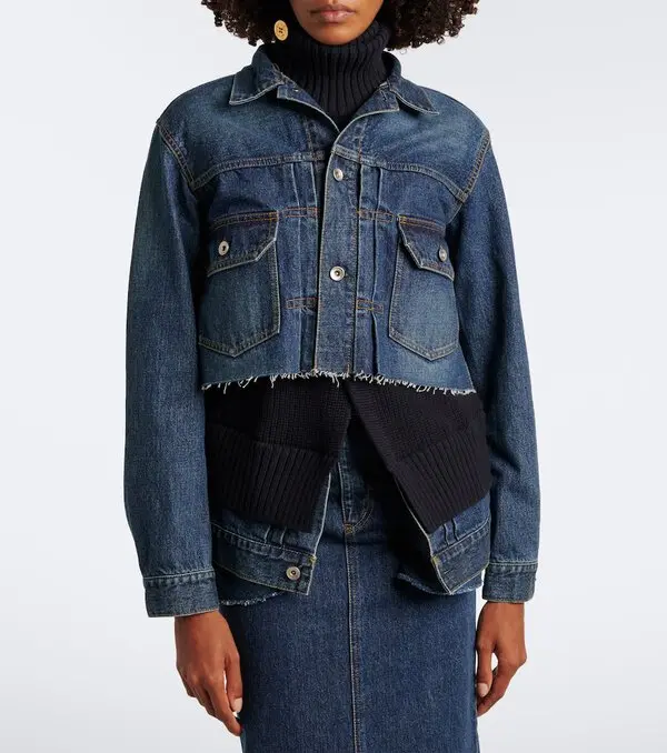Sacai Paneled Denim Jacket