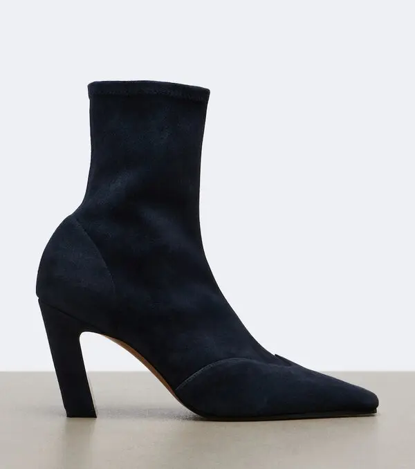 Khaite Nevada Suede Ankle Boots