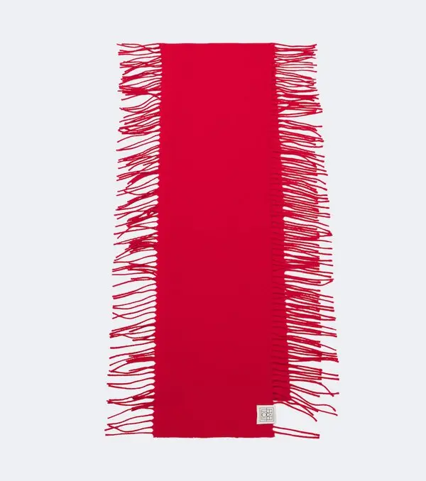 TOTEME Fringed Wool And Cashmere Scarf
