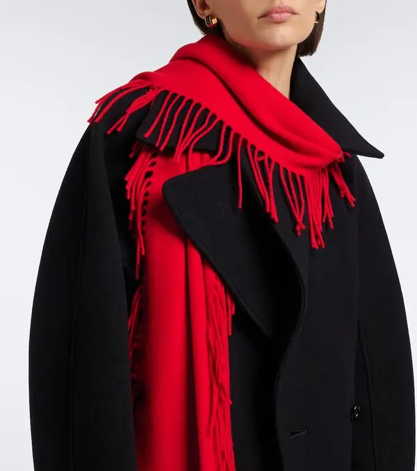 TOTEME Fringed Wool And Cashmere Scarf