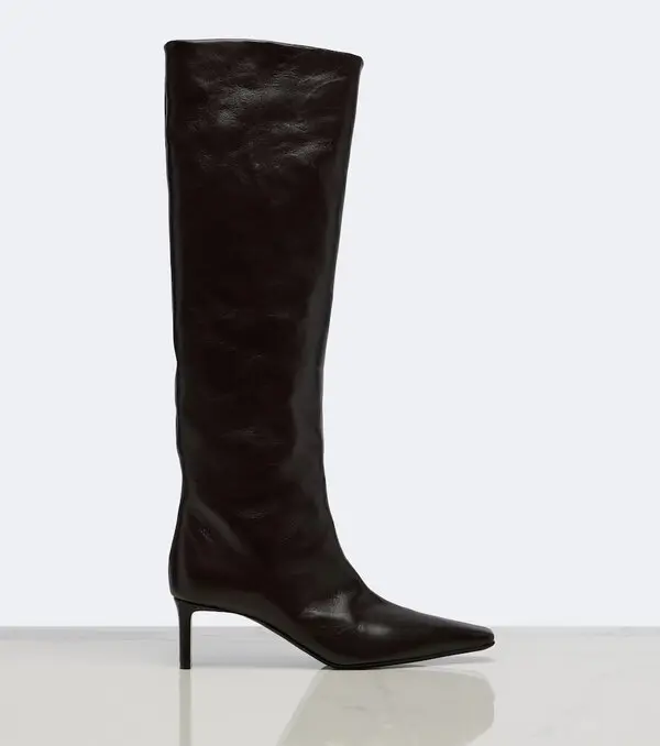 Khaite Ona Leather Knee-high Boots