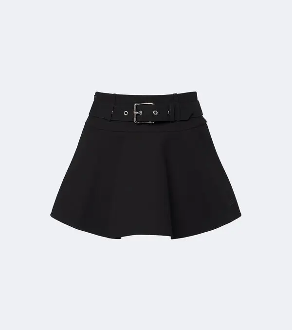Loewe Belted Cotton Mini Skirt