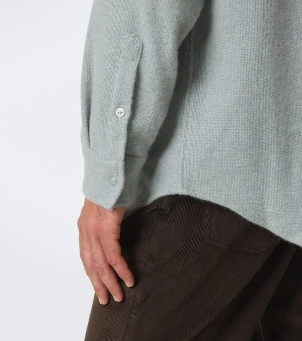 GOD'S TRUE CASHMERE Cashmere Shirt With Emeralds