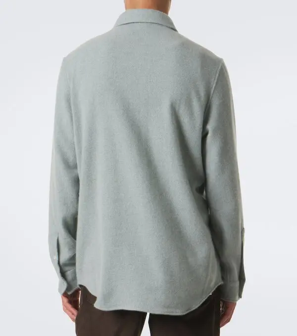 GOD'S TRUE CASHMERE Cashmere Shirt With Emeralds