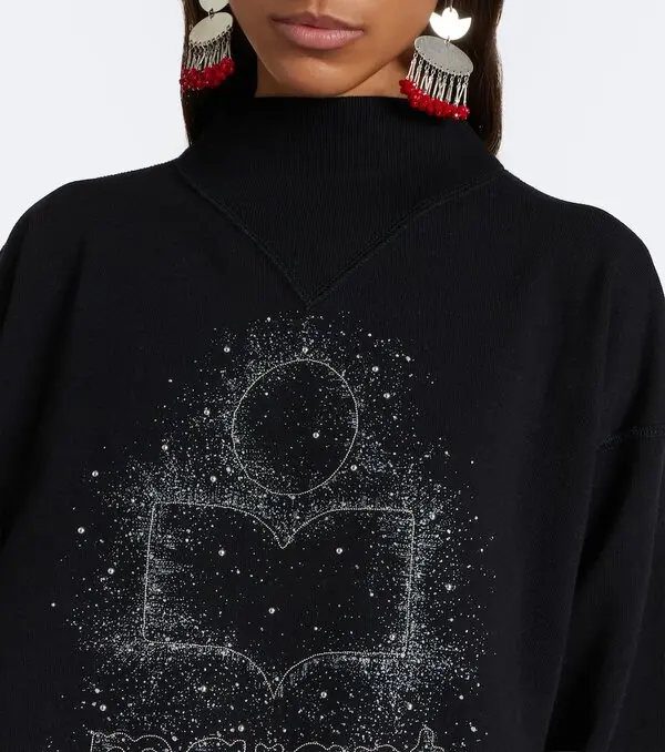 MARANT ETOILE Moby Sequined Cotton-blend Sweatshirt