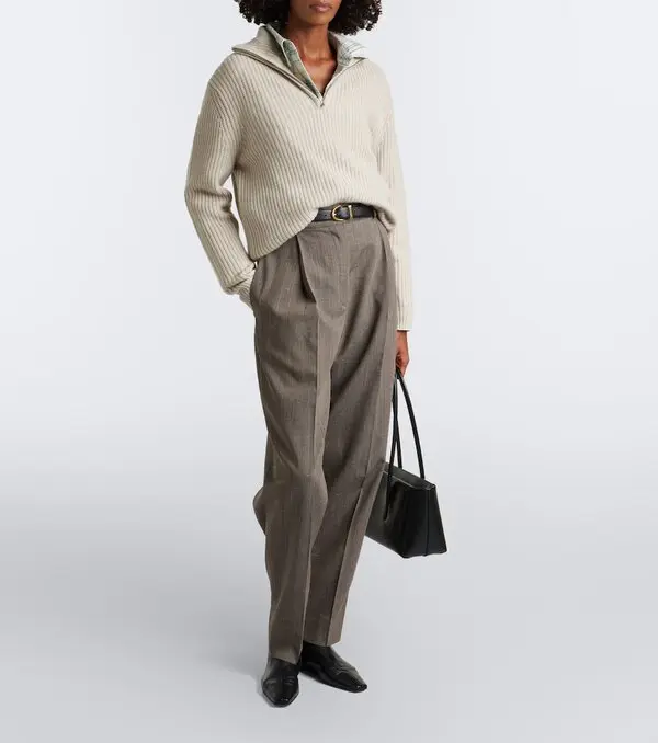 Arch4 Saatchi Cashmere Zip-up Sweater