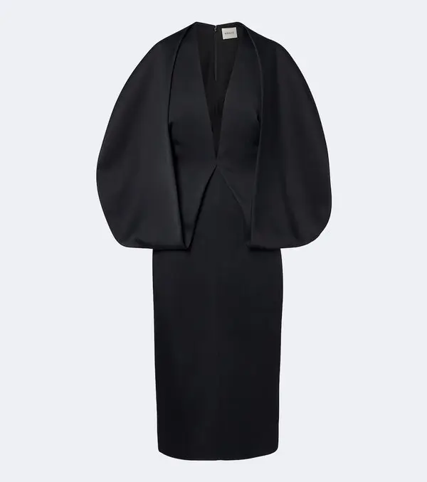 Khaite Dakota Midi Dress - Black