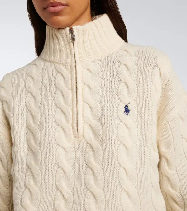 Polo Ralph Lauren Cable-knit Wool And Cashmere Sweater