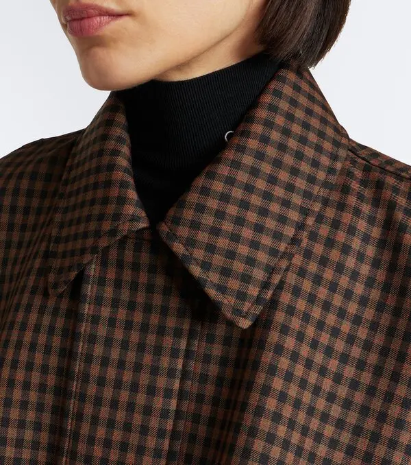 Loewe Checked Wool Blouson Jacket