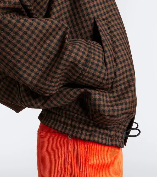 Loewe Checked Wool Blouson Jacket