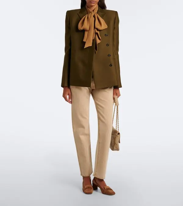 TOD'S T Timeless Suede Slingback Pumps