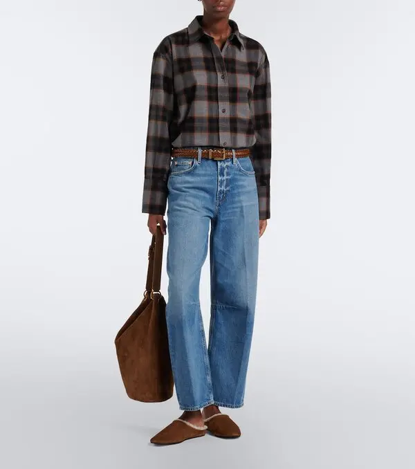 Veronica Beard Narcisa Shearling-lined Suede Mules