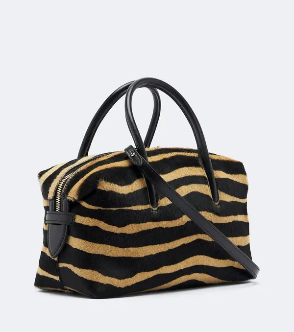 DEMELLIER Stockholm Small Calf Hair Top-handle Bag